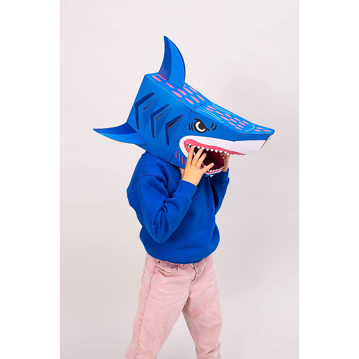 Omy 3D Shark Mask Craft Kit, Arts and Craft DIY Creative Mask Kit for Kids