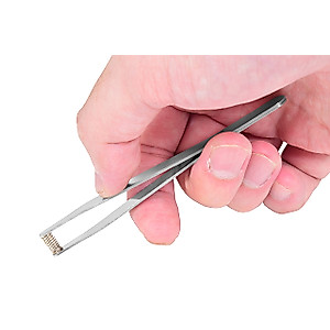 Seki Japan Ear Hair Trimmer Clipper Cutter Tweezers Shape with Spring Safe Design for Hair Removal, Japanese Stainless Steel