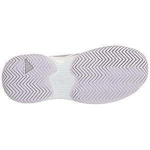 adidas Women's CourtJam Control Sneaker, White/Silver Metallic/White, 8.5