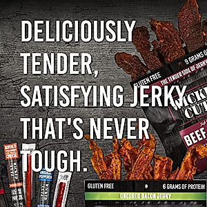 Orange Teriyaki Beef Jerky | Tender, Flavorful, Easy to Chew Premium Craft Jerky with 24g Protein Per Bag, High Protein Snacks, Low Calorie Snacks, Low Carb Snacks, Healthy Snack for Adults (2 Bags)