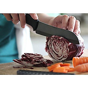 Miracle Blade IV World Class Professional Series Black 7-piece Ceramic Knife Set - Sharpest Knives Never Lose their Precision Cut: Never Dulls & Won't Rust or Stain.