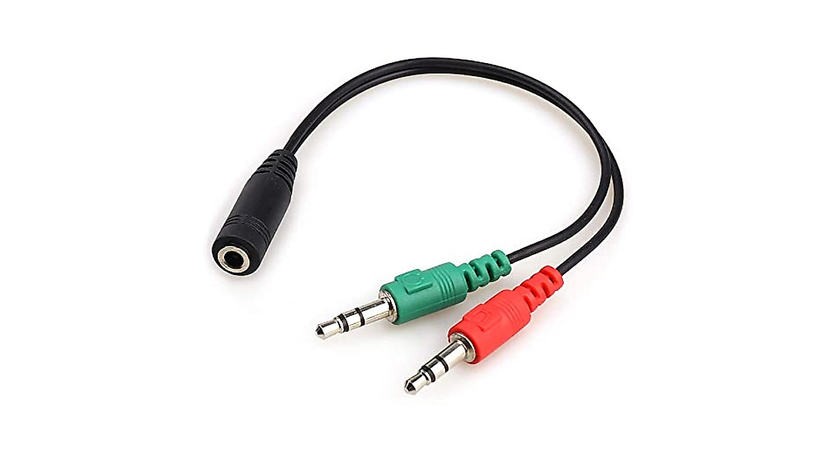 NANYI 3.5mm Audio Adapter - Headphone & Mic Splitter