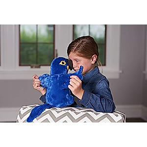 Wild Republic Hyacinth Macaw Plush, Stuffed Animal, Plush Toy, Gifts for Kids, Cuddlekins 12 Inches, Blue