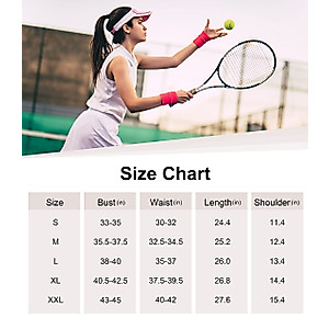 Obla Women's Sleeveless Golf Shirt V-Neck Lightweight Quick Dry Tennis Tank Tops Polo Shirts for Women(Black_L)