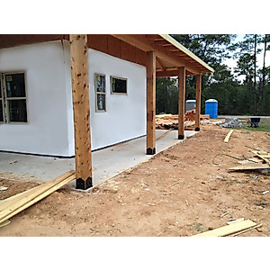 Ozco Building Products 56609 Laredo Sunset 8x8 Post Base Kit, (1 per Pack), Black