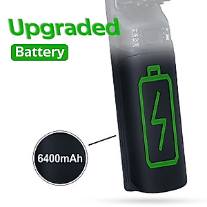 IHHAIR Premium Beard Mini Straightener Brush, Professional Straightener Brush for Men, Rechargeable 6400 mAh Straightening Tool Heated Comb, for Short & Long Beards for Home and Travel