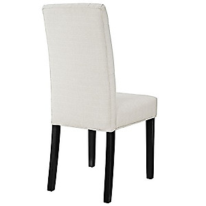 Modway Confer Modern Tufted Upholstered Fabric Parsons Kitchen and Dining Room Chair in Beige