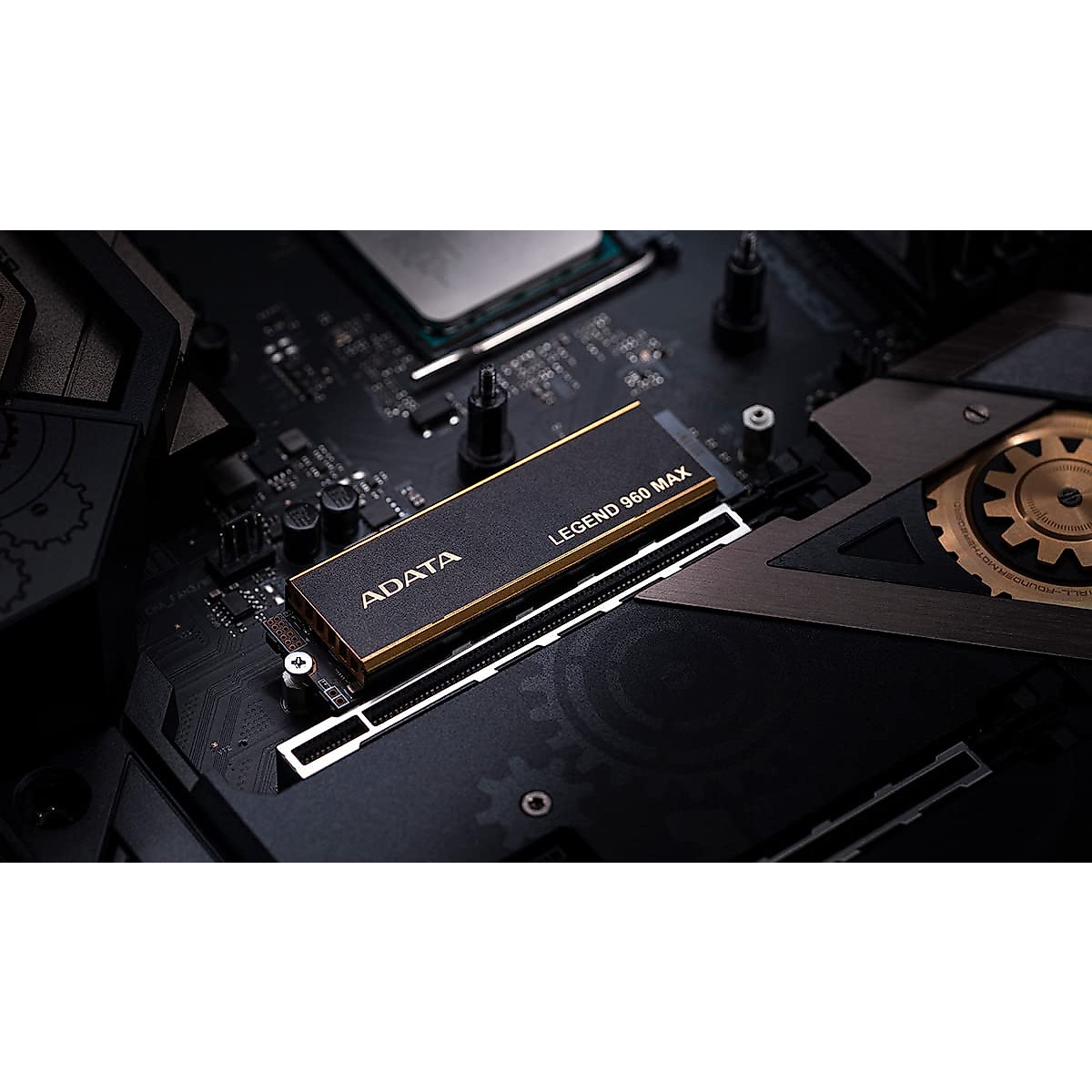 ADATA 2TB SSD Legend 960 Max with Heatsink 2TB PCIe Gen4x4 NVMe M.2 Internal Gaming SSD Up to 7,400 MB/s PS5 Compatible (ALEG-960M-2TCS)