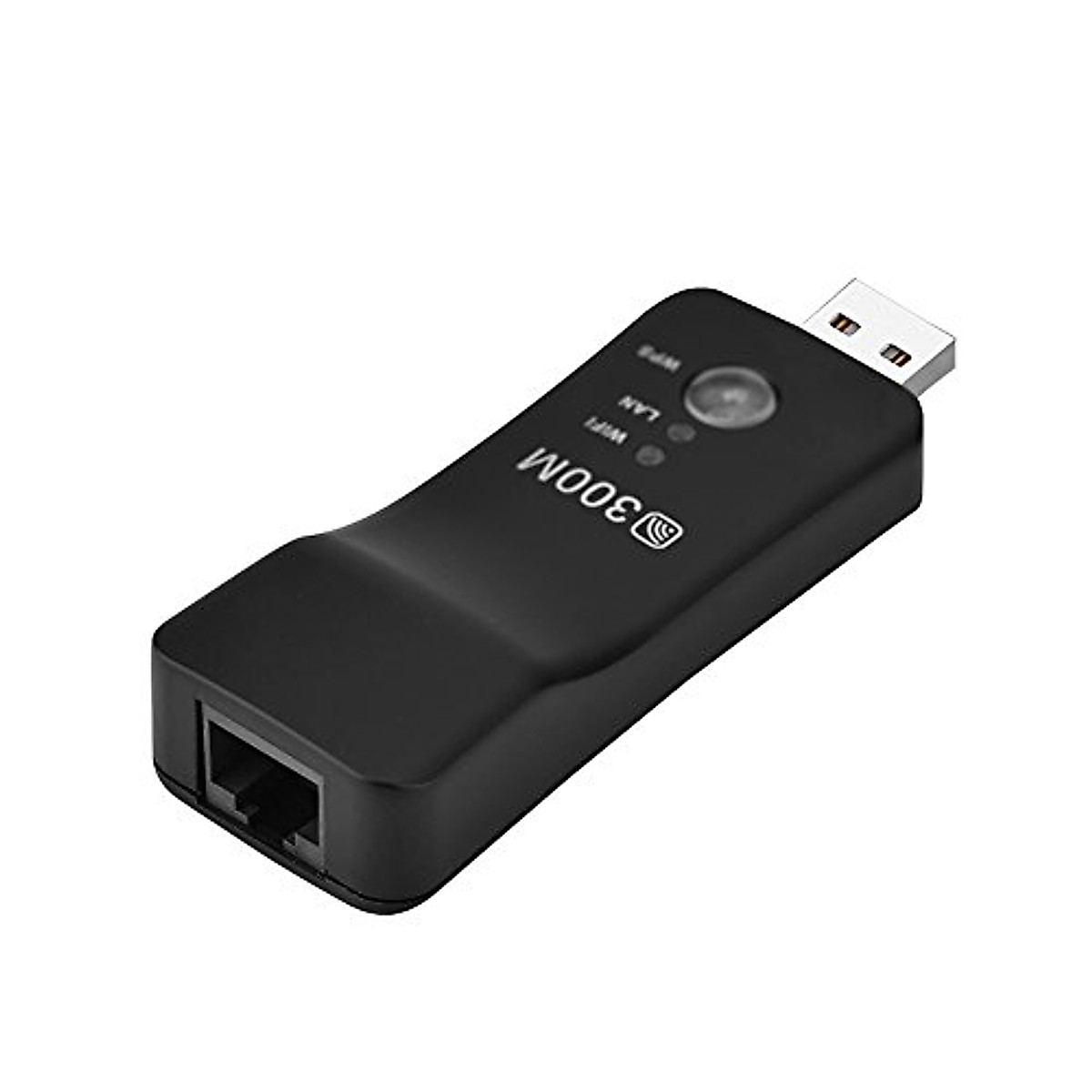 Mini WiFi Range Extender, 300M High Speed USB Wireless Repeater WiFi Booster Signal Amplifier for Smart TV, Laptop, Mobile Phone, Tablet (Black)