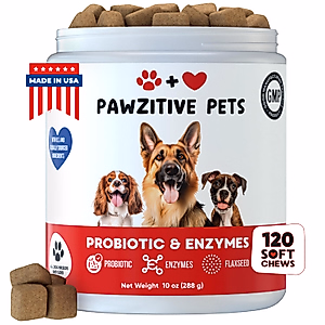Probiotics for Dogs Digestive Health - Probiotic Chews for Gut Health, Itchy Skin Yeast, Diarrhea - USA Product - Immune Support Supplement - Dog Digestive Support Chewable Probiotic & Enzymes