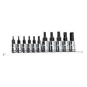 Performance Tool W38791 11 pc. X-Trax Metric Hex Bit Set - Precision Machined Bits for Reliable Grip and Enhanced Performance