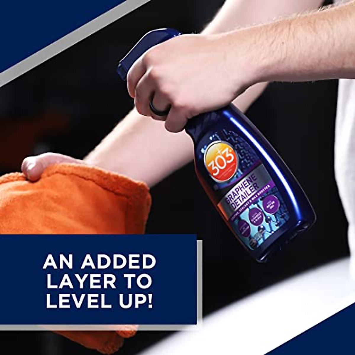 303 Graphene Detailer – Enhances Protection on Existing Coatings, Sealants, and Waxes – Superior UV Protection, Safe for All Automotive Exterior Surfaces – 16oz (30247)
