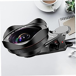 Cellphones 1 PC Phone Macro Lens Clip on Cell Smartphone Phones Smart Phone Wide Angle Lens for Smartphone Camera Lens Wide-Angle Lens Cell Phone no Distortion 4k Fisheye Lens