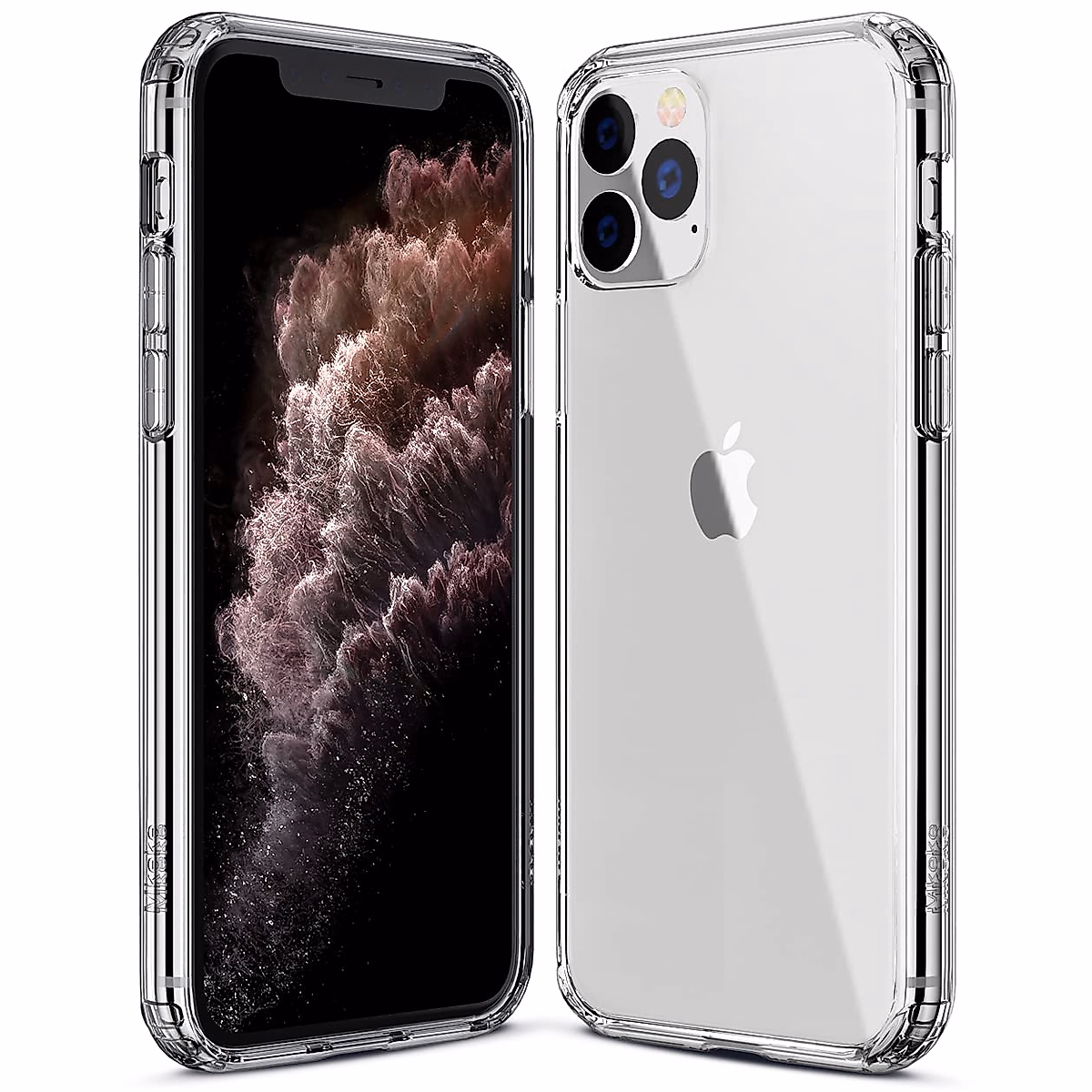 Mkeke Compatible with iPhone 11 Pro Max Case, Clear iPhone 11 Pro Max Cover Shock Absorption Phone Cases 6.5 inch