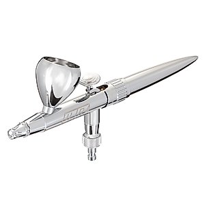 Harder & Steenbeck Airbrush – ULTRA 2024 I German-Engineered Dual Action Airbrush Painting Set with Gravity Feed I 0.45mm Self-Centering Nozzle I 5ml Paint Cup I 120231