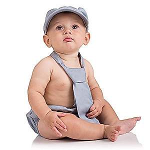 juDanzy Baby & Toddler Plaid Cabbie Hats (6-12 Months, Gray)