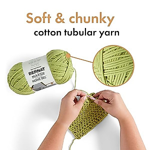 Bernat Maker Home Dec Aqua Yarn - 2 Pack of 250g/8.8oz – 72% Cotton, 28% Nylon - #5 Bulky - 317 Yards – Easy Yarn for Knitting, Crocheting, Crafts & Amigurumi