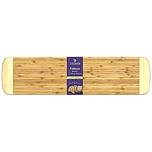 Totally Bamboo Palaoa Bamboo Bread Cutting Board, 23" x 6", Natural Two Tone