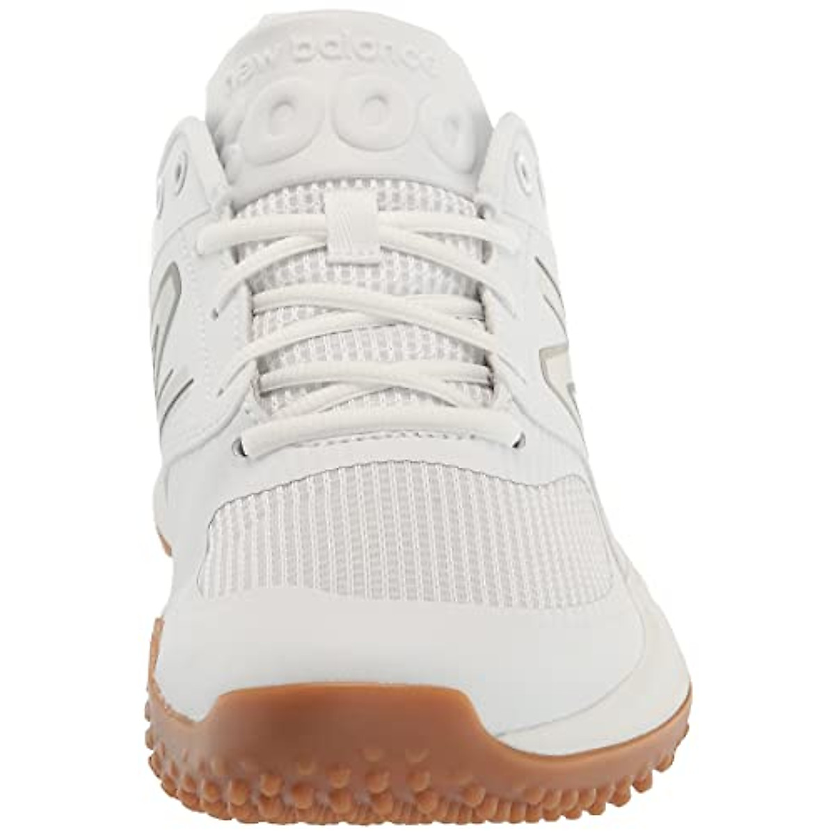 New Balance Men's Fresh Foam 3000 V6 Turf-Trainer Baseball Shoe, White/White/Gum, 9.5