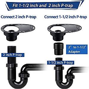 Upgrade Freestanding Tub Drain Rough-in Kit for Freestanding Bathtub, with Brass Pipe and ABS Pipe - CUPC Certification
