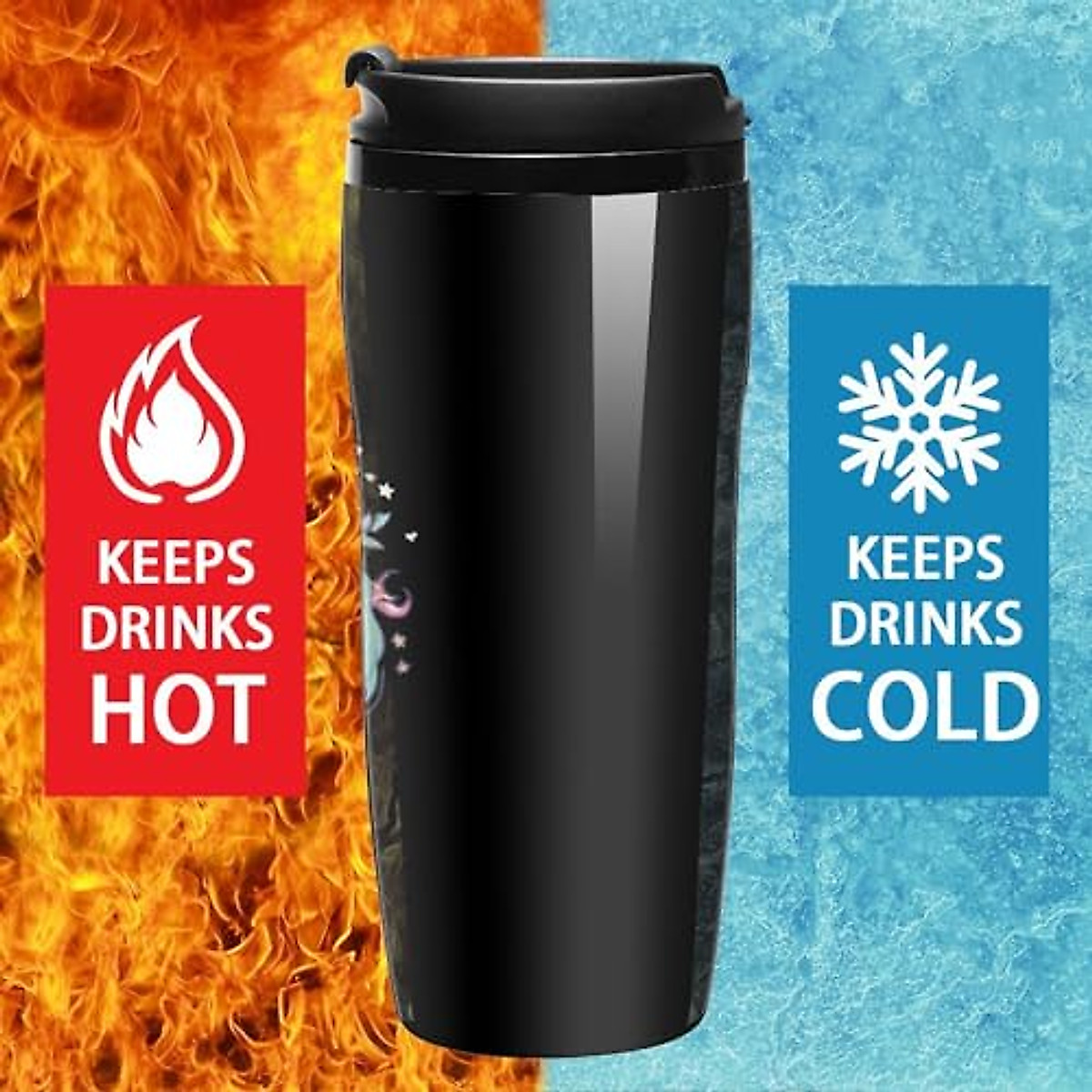 Un-icorn Mama Travel Coffee Mug Reusable Coffee Cup Tumbler with Lid for Outdoor 350ml