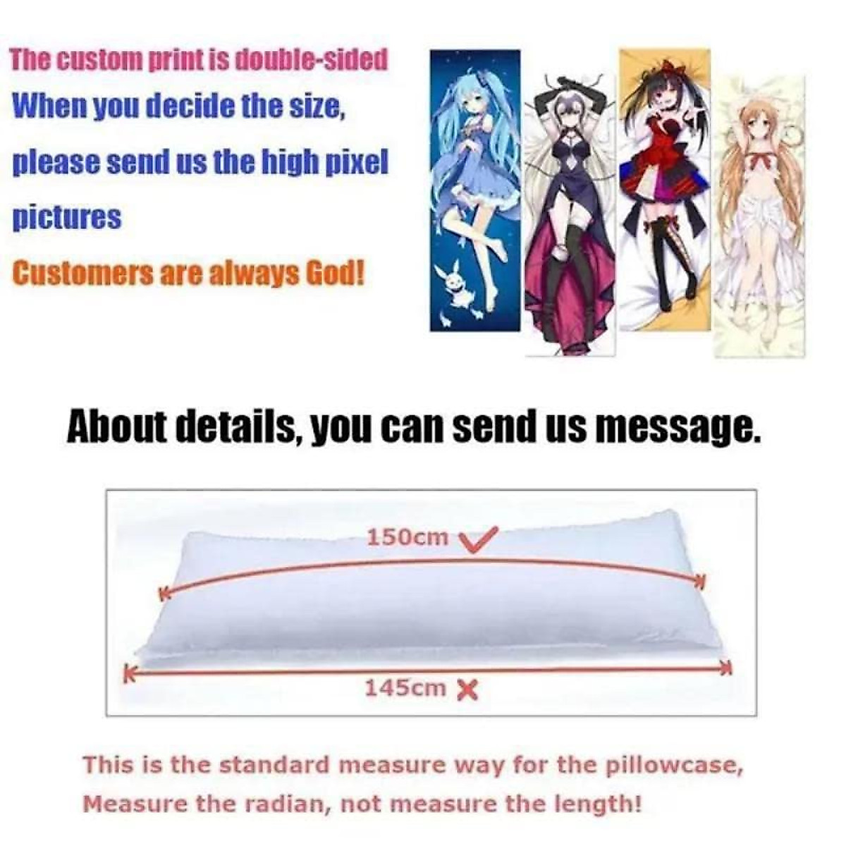 TANGYAN Fluttershy My Little Pony MLP Body Pillow Cover/Case with Zipper Closure Peach Skin 150 x 50cm(59in x 19.6in) Anime Fans Gift Home Room Decor