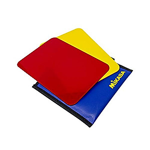 Mikasa VK Volleyball Referee Cards, Red/Yellow, Size 4