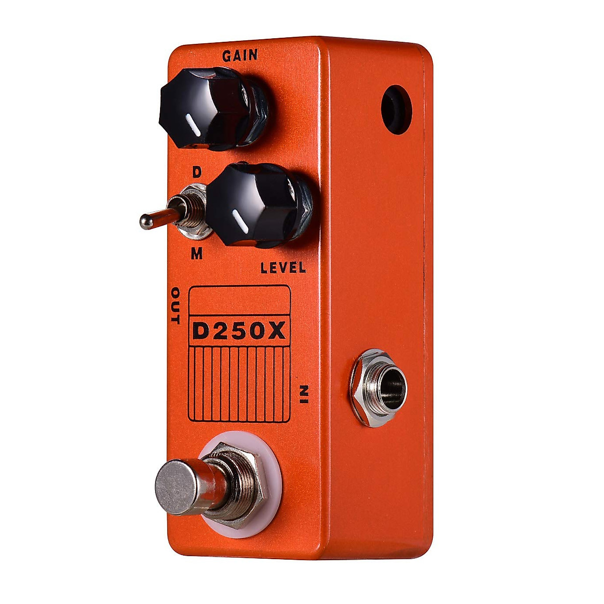 MOSKYAudio Mini Overdrive Preamp Pedal with True Bypass Switch (D250X)