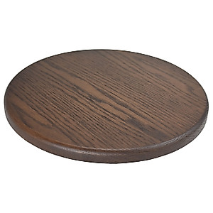 Lazy Susan Wooden 12 inch Solid Oak Tabletop, Non-Skid Pantry Kitchen Turntable, Use for Spices, Medications, Cheese Board, Cabinet Organizer Rotates Smoothly (Natural Oak)