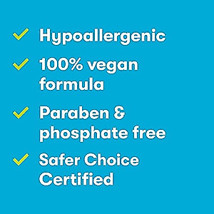 ECOS Laundry Detergent Liquid, 100 Loads - Dermatologist Tested Laundry Soap - Hypoallergenic, EPA Safer Choice Certified, Plant-Powered - Lavender, 100 Fl Oz