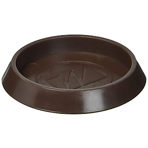 SoftTouch 1 11/16" Round Furniture Caster Cups for Carpet or Durable Hard Floors, Brown, 4 Count