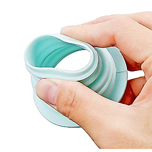 AKOAK 1 Pack Drainpipe Hose Silicone Plug Blue Pink Soft Round Sealing Hose Sewer Sealing Ring Silicone Ring Washing Machine Drainage Multipurpose Connector for Bathroom Kitchen Laundry Tub (blue)