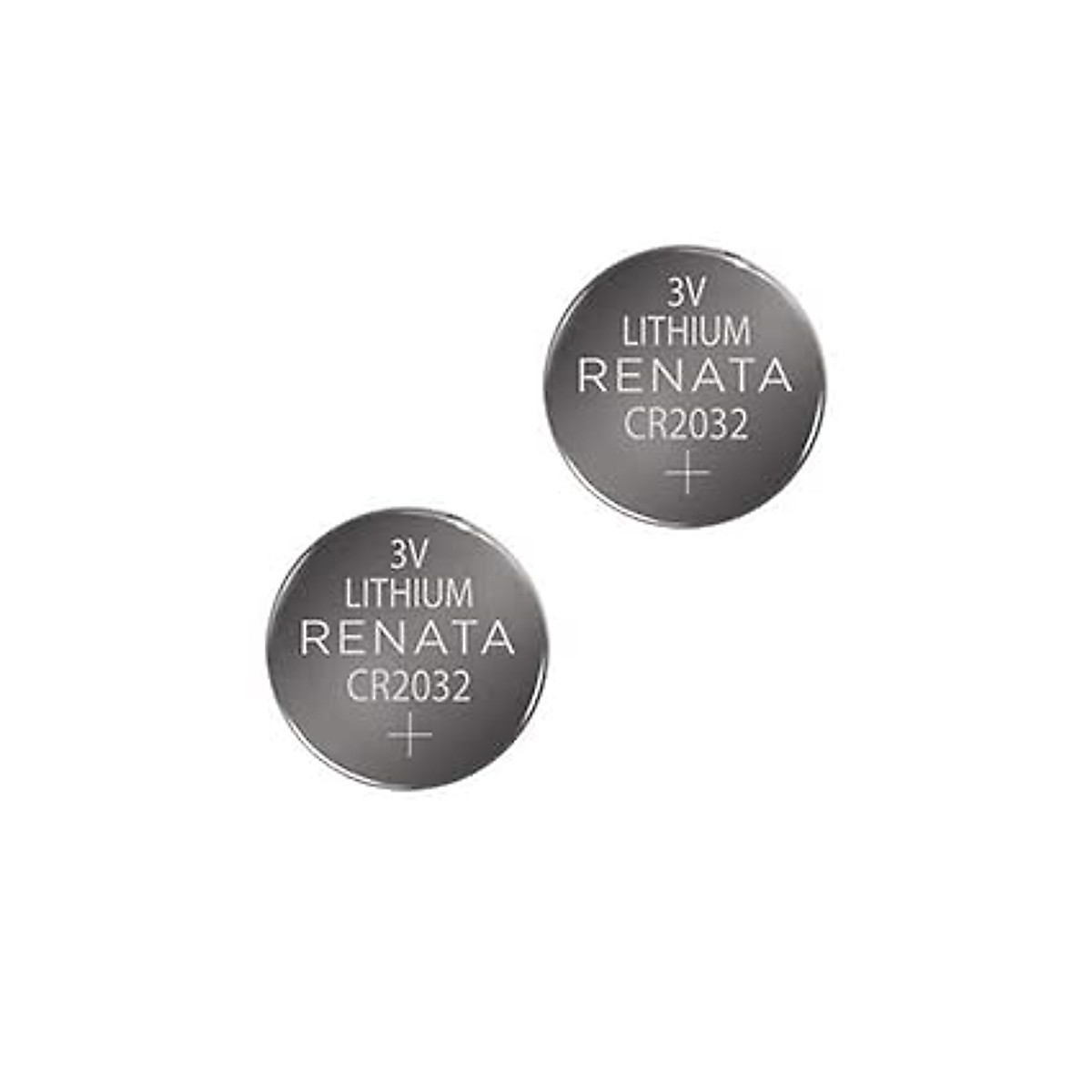 Renata Batteries Twin Pack CR2032 Coin Cell Battery, 2 PCS