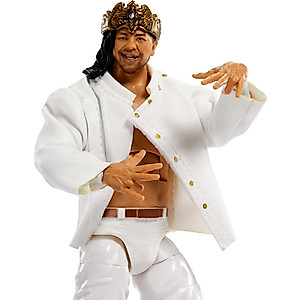 Mattel WWE King Nakamura Elite Collection Action Figure, 6-inch Posable Collectible Gift for WWE Fans Ages 8 Years Old &amp; Up