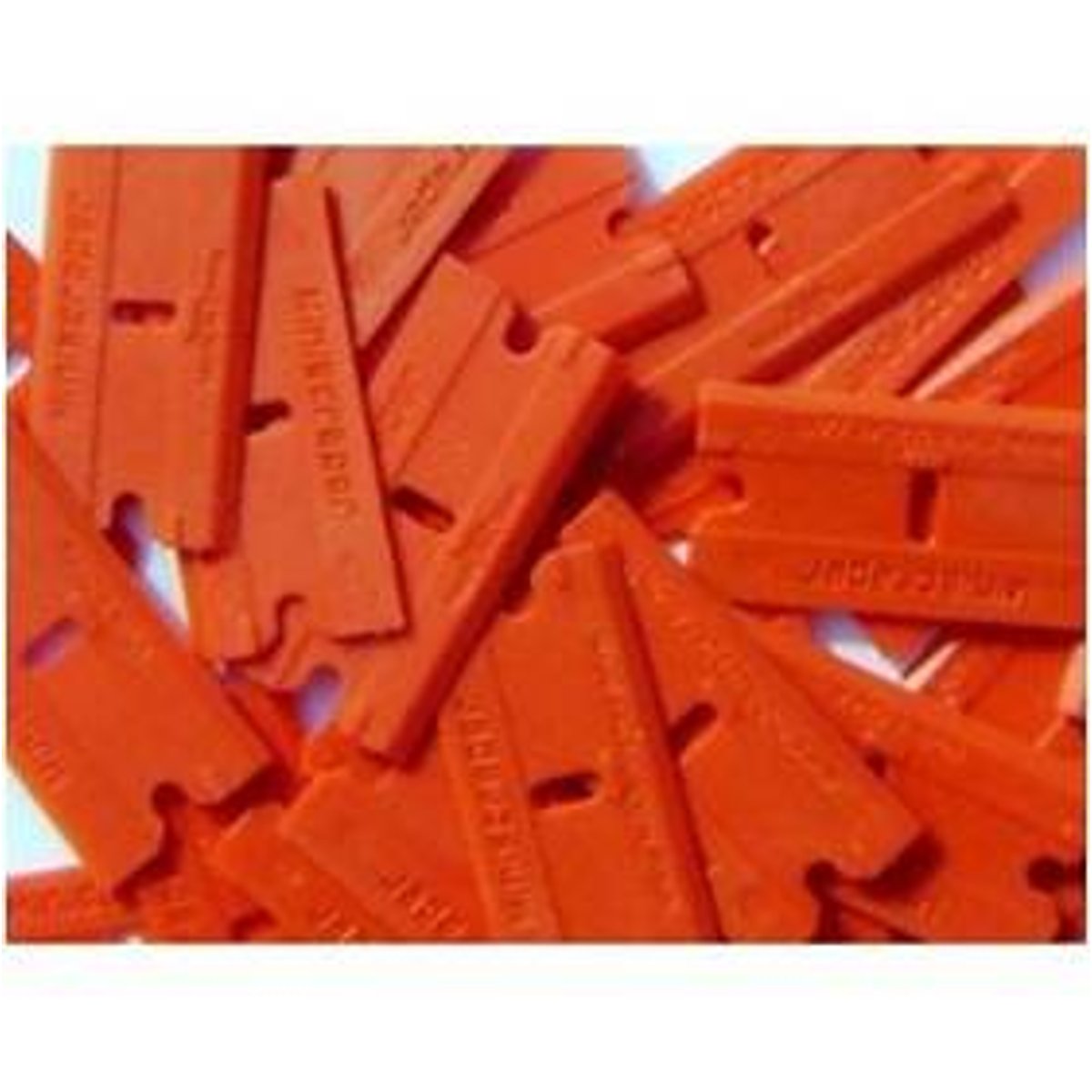 Miniscraper 25 Plastic Razor Scraper Blades Double Edge Safe Scrape for removing Labels Decals Stickers on glass and Counter top and more 25 Pack
