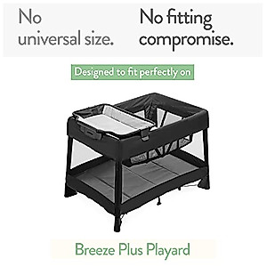 Joey + Joan Pack and Play Sheet Fitted – Compatible with 4moms Breeze Plus Playard & Breeze Go Playard – Fits Up to 30 x 43 Inch Mattress Without Bunching – Woodlands