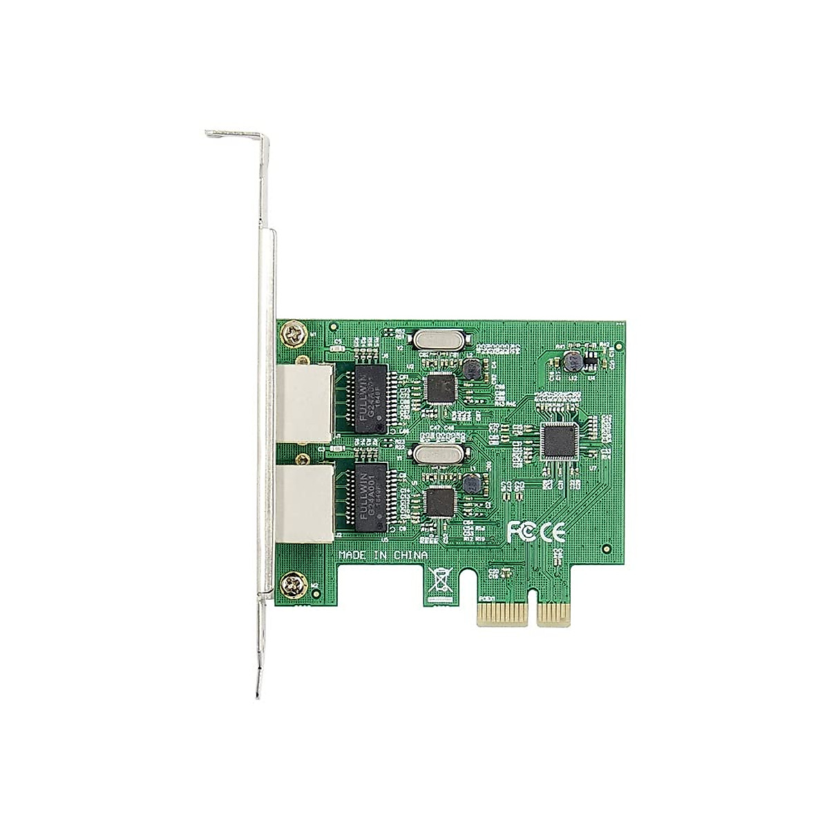 X-MEDIA XM-NA3820 PCI-E 2-Port Dual 10/100/1000Mbps Gigabit Ethernet ...