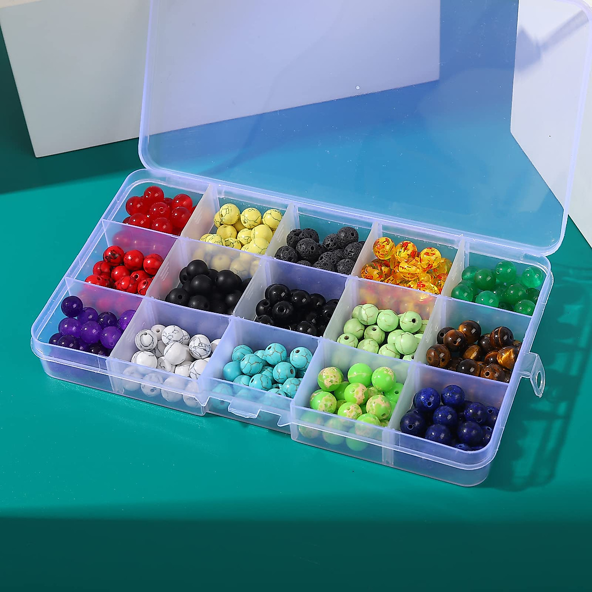 Beads for Jewelry Making Bulk ,Crystal Beads Bracelet Making kit Mixed 300pcs Healing Bead Rock Loose Nature Stone Gemstone for DIY Bracelet Necklace Essential Oil