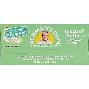 Newman's Own Light Butter Popcorn, 3.5 Oz, 3 Ct