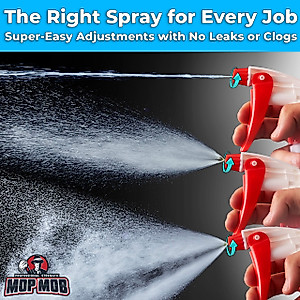 Extra Safe, Bilingual MSDS Spray Bottles 3 Pack. Large, Empty 32 Oz Bottle Perfect for Professional Cleaning Solutions, Sanitizers or Household Cleaners. Best Heavy Duty Plastic Bottle With Data Sheet