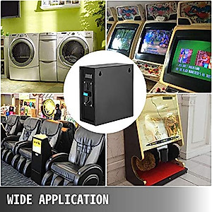 Happybuy Coin Operated Timer Control Power Supply Box Coin Acceptor Programmable Control Coin Acceptor Multi Coin Selector for Vending Machine Electronicial Device, 110V