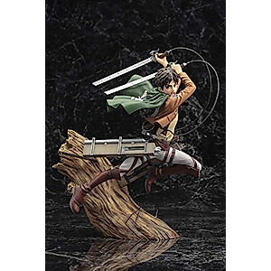 Kotobukiya Attack On Titan: Eren Yeager (Renewal Package Variant) ArtFX J Statue, Multicolor