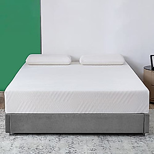 Queen Size Mattress in a Box, 10 inch Bed Mattresses, Cooling Gel Green Tea Memory Foam, Medium Firm