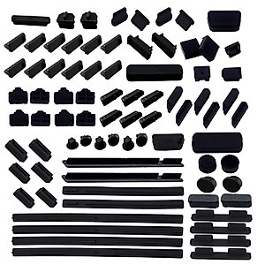 LAMPVPATH 80 PCS Computer Laptop and Motherboard Anti-dust Plugs, 25 Types of Port Anti-dust Covers Stoppers for Computer Laptop and Motherboard - DO NOT Fit MacBook