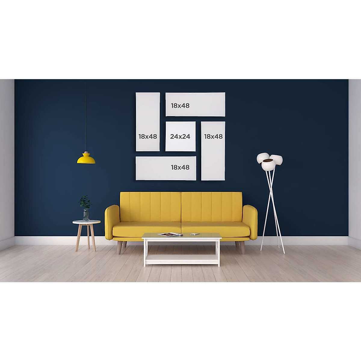 Creative Mark The Edge All Media Cotton Deluxe Stretched Canvas - 11x14" - 3 Pack of 1-1/2'' Deep Triple Acrylic Primed Canvas for Painting