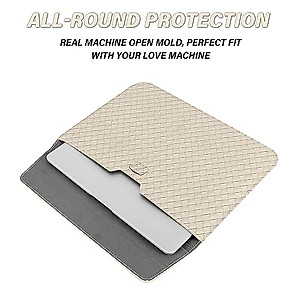 Miwasion Woven Fabric Laptop Sleeve Bag 13-13.6 inch,Compatible with Air 13 inch M2 2022 A2681 M1 A2337 A2179 A1932/Pro 13