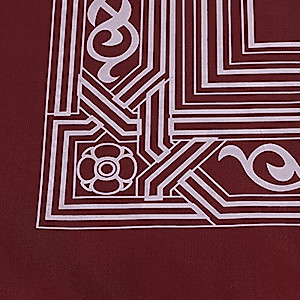 Muslim Prayer Rug Soft Namaz Sajadah Travel Prayer Mat with Compass Water Resistant Praying Carpet for Ramadan, Burgundy