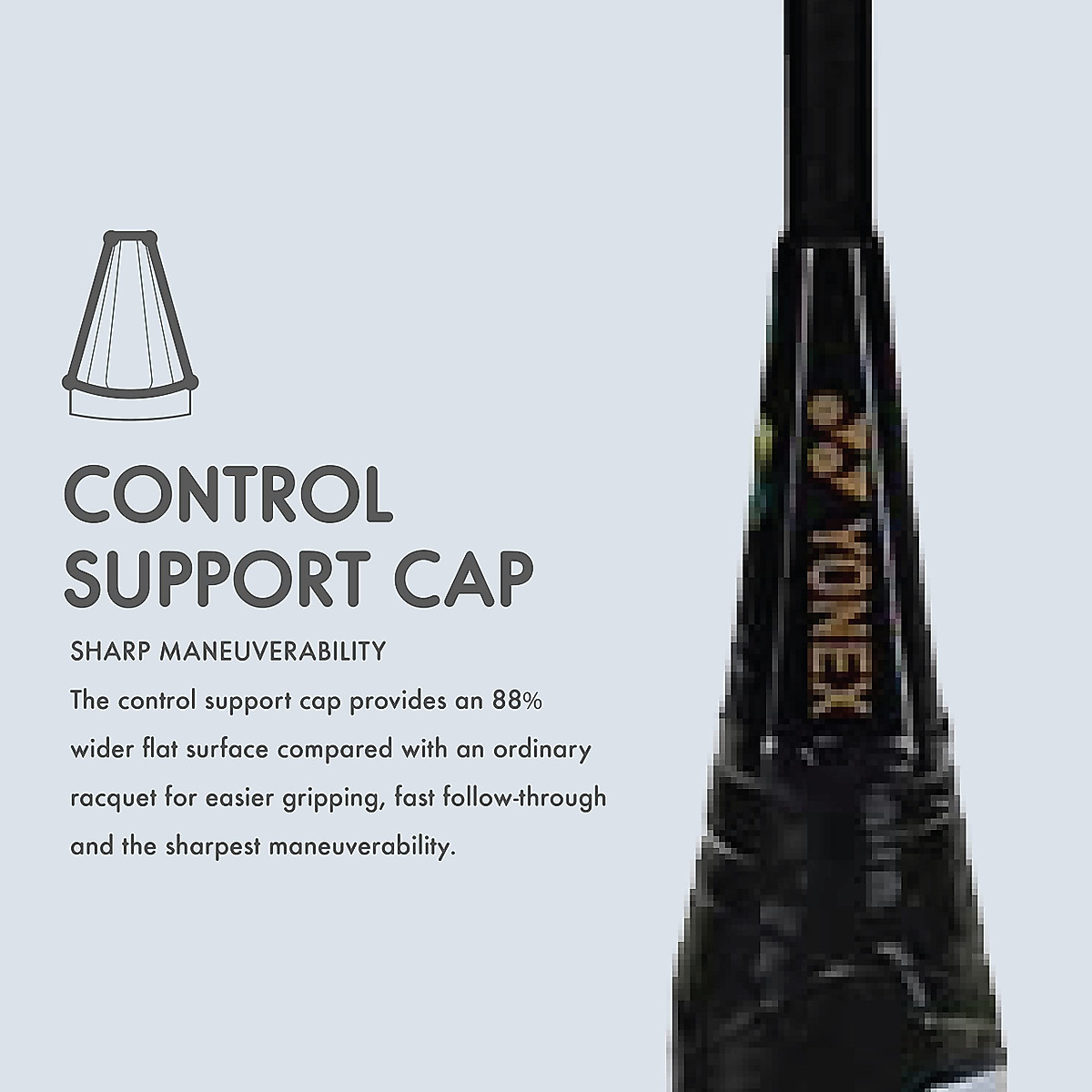 YONEX Muscle Power 29 Carbon Graphite Strung Badminton Racket with Full Racket Cover (Black/White) | for Intermediate Players | 85 Grams | Maximum String Tension - 30lbs