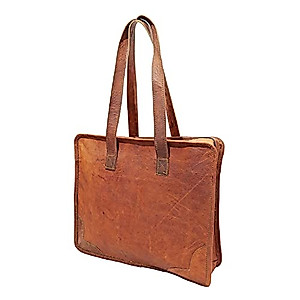 Leather Hand bag and Vintage leather Purse for Women | Leather Handbag | Top Handle Bag |Leather shoulder bag | Tote Bag | leather tote bag for women with zipper