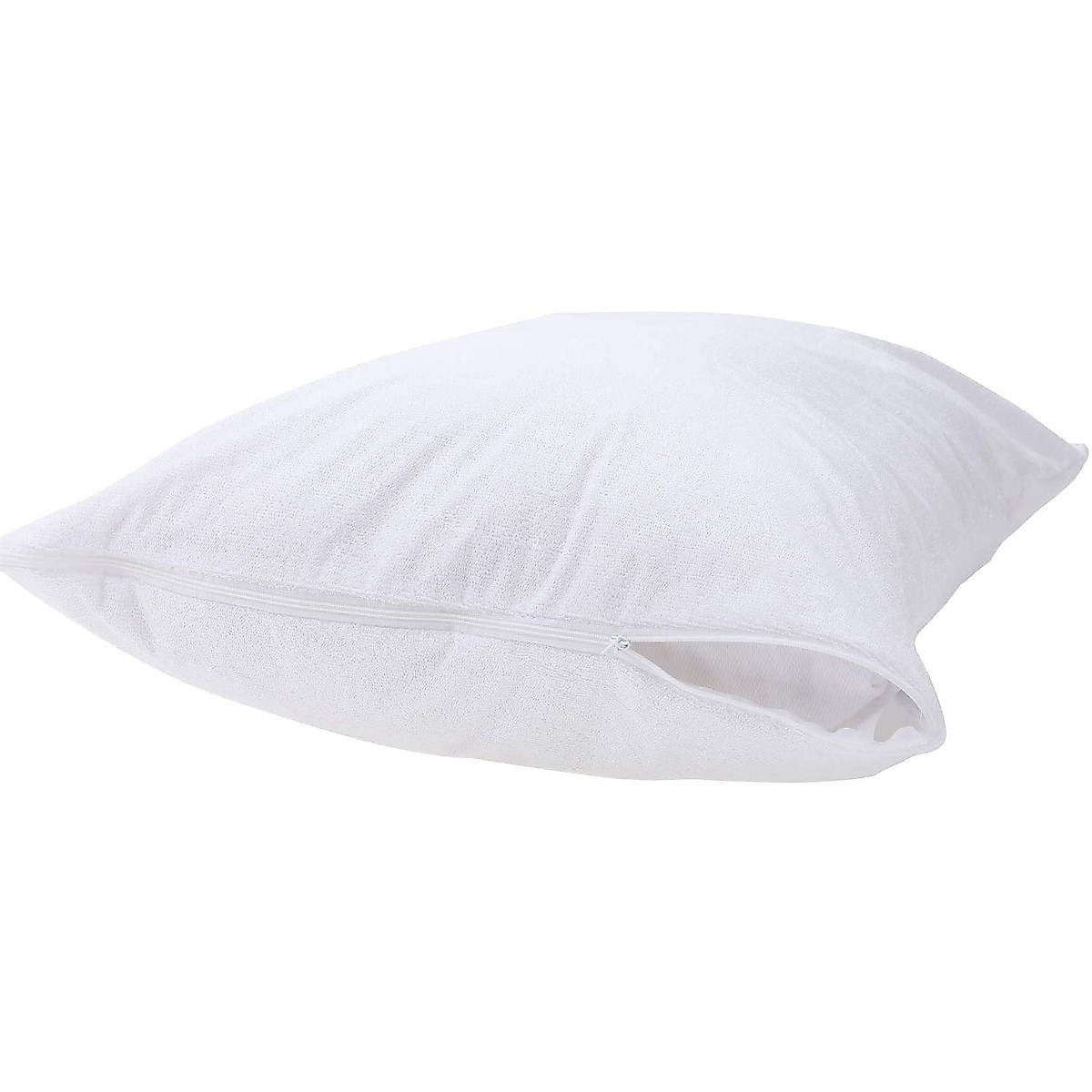 2 Pack Waterproof Feather Proof Toddler Pillow Protectors Drool Proof 13"x18" or 14"x19" or 12"x20" Pillow Cover for Baby Lumbar or Travel Size Pillow